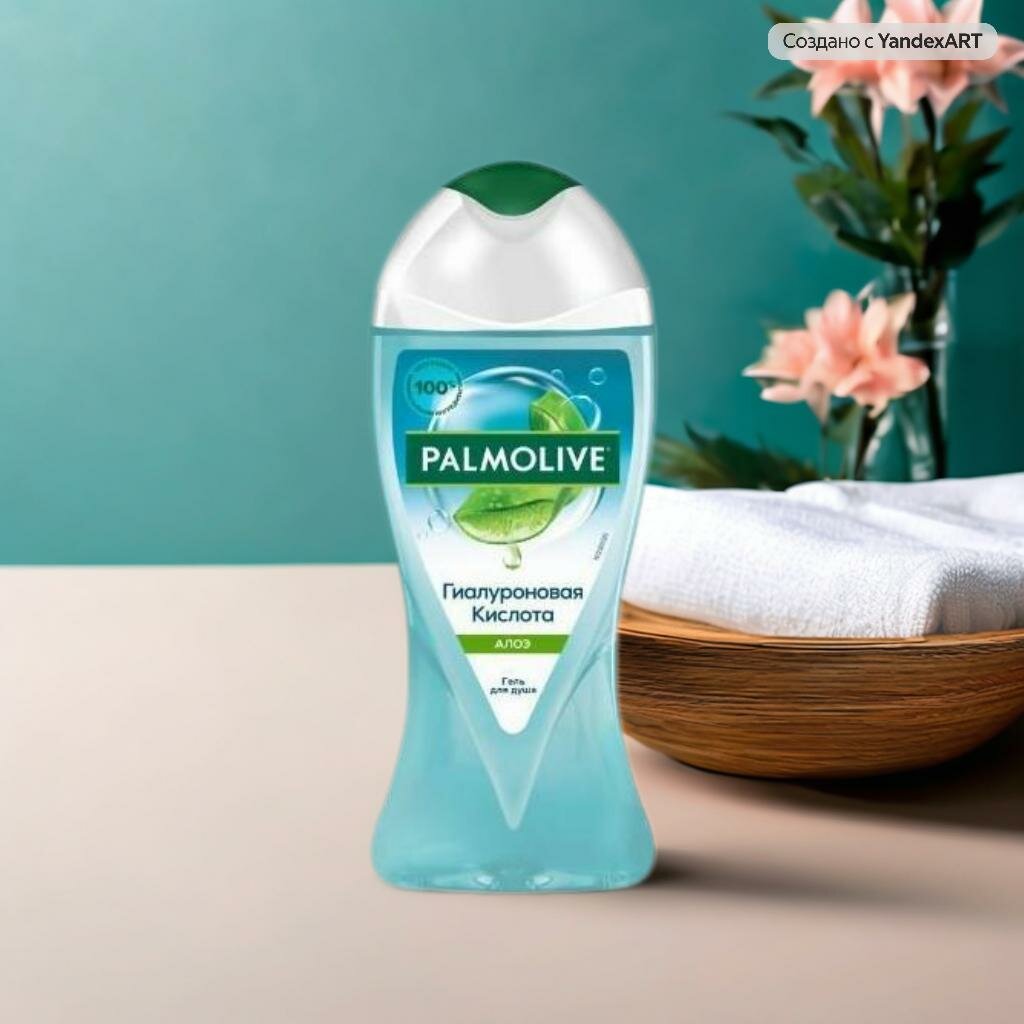 Гель для душа Palmolive Гиалуроновая кислота с увлажняющим комплексом с алоэ, 250 мл