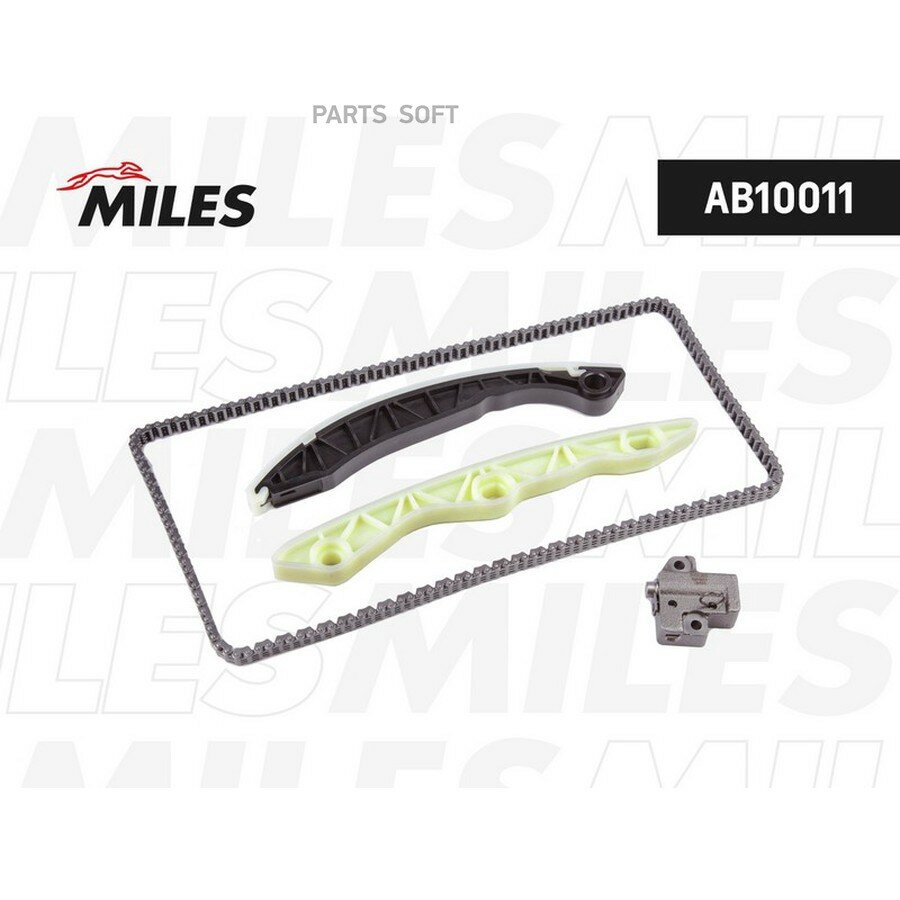 MILES AB10011 Комплект цепи ГРМ HYUNDAI ix35/Santa Fe II/SONATA G4KD/G4KE 2.0L-2.4L 08-14 ()