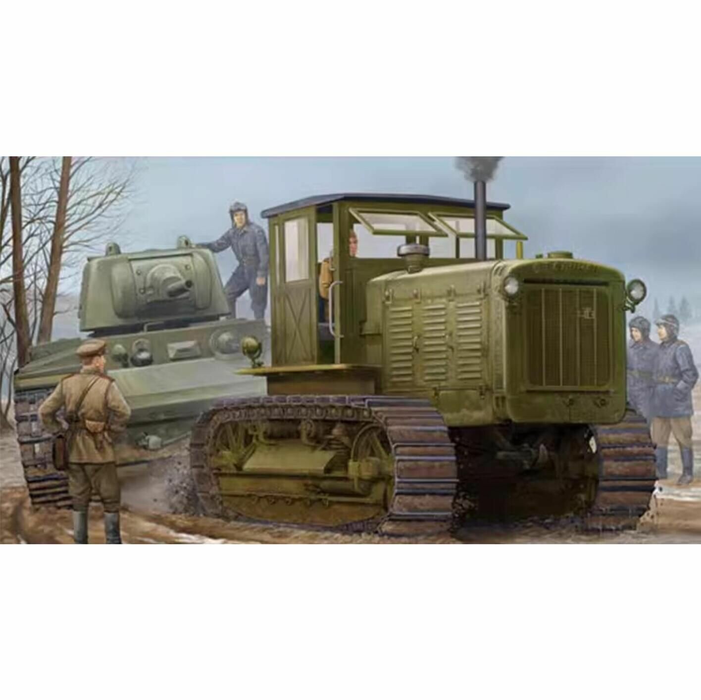 Trumpeter 1/35 05539 ЧТЗ S-65 с кабиной, сборная модель для моделистов и коллекционеров, комплект для сборки масштаб 1:35