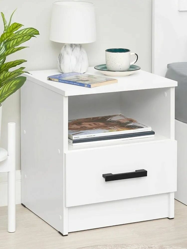 Тумба прикроватная ЭКО Белый гладкий