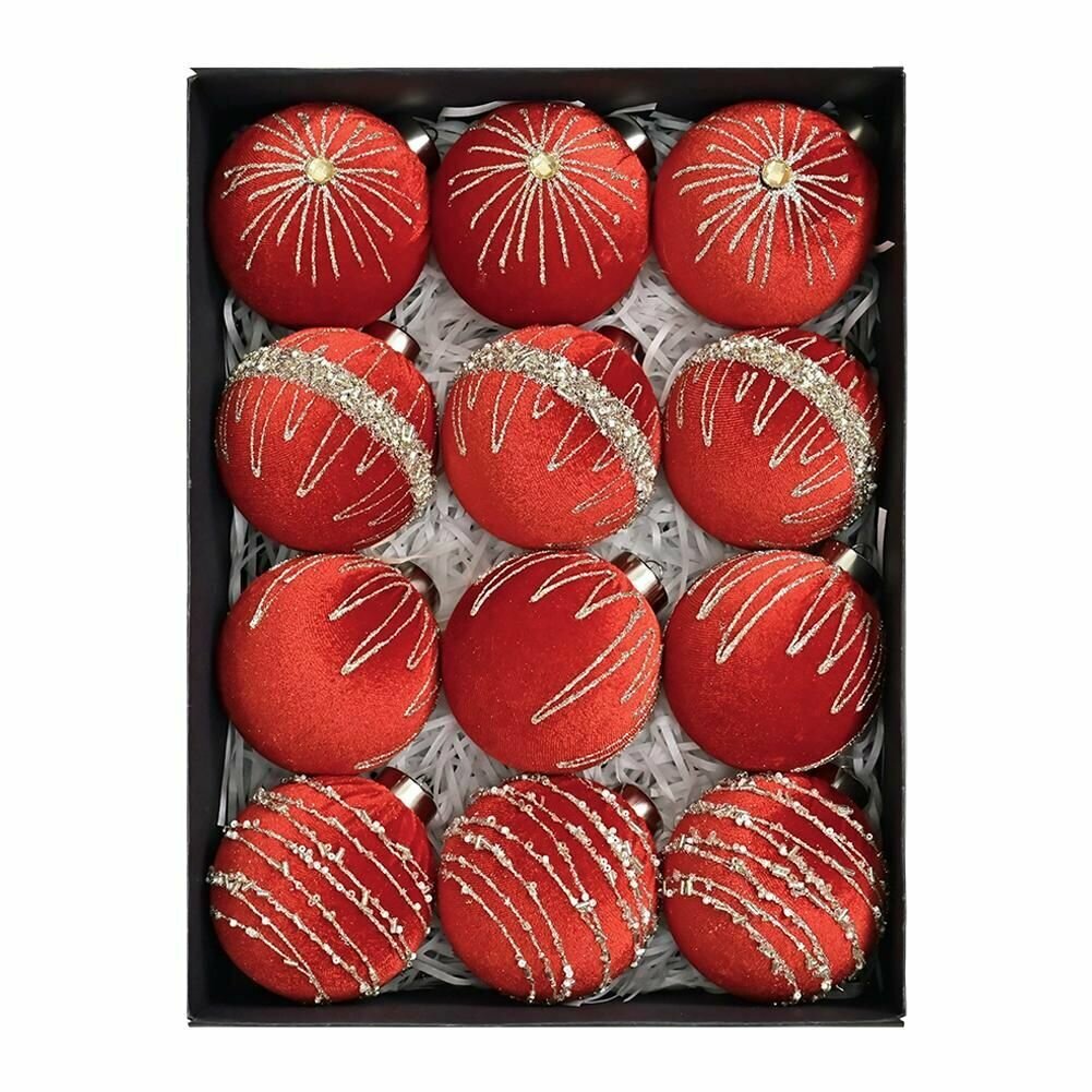 Елочный шар красный