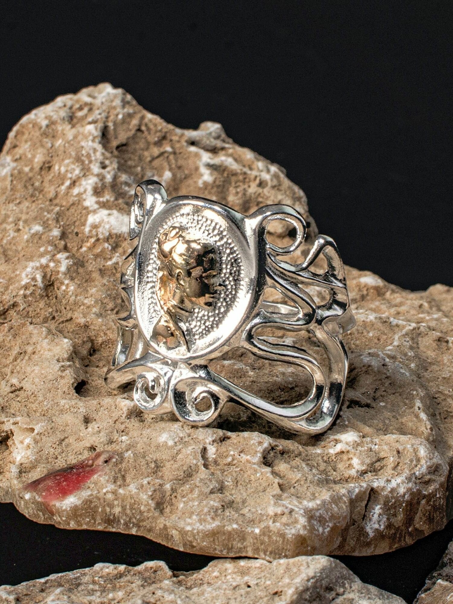 Кольцо, серебро, 925 проба