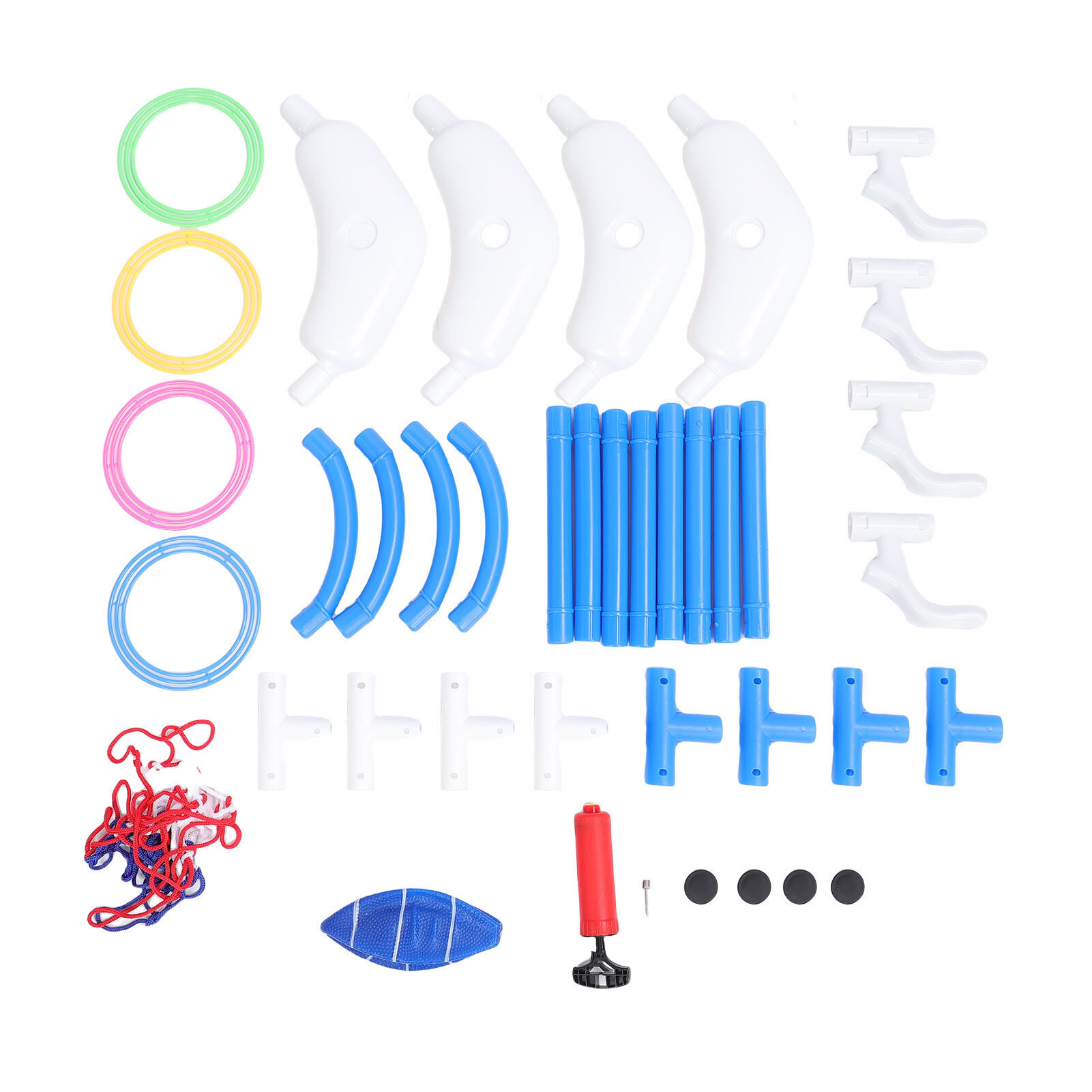 2 в 1 бассейн баскетбольный обруч Интерактивный баскетбольный бассейн игра с мячом для насоса для наружного синего цвета