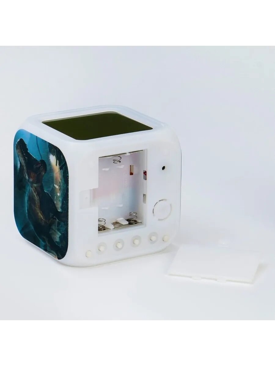 Детские электронные часы-будильник с динозаврами