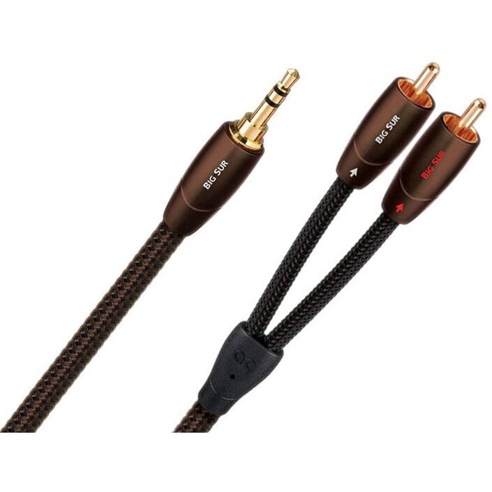 Кабель аудио 1xMini Jack - 2xRCA Audioquest Big Sur 3.5mm-RCA 0.6m