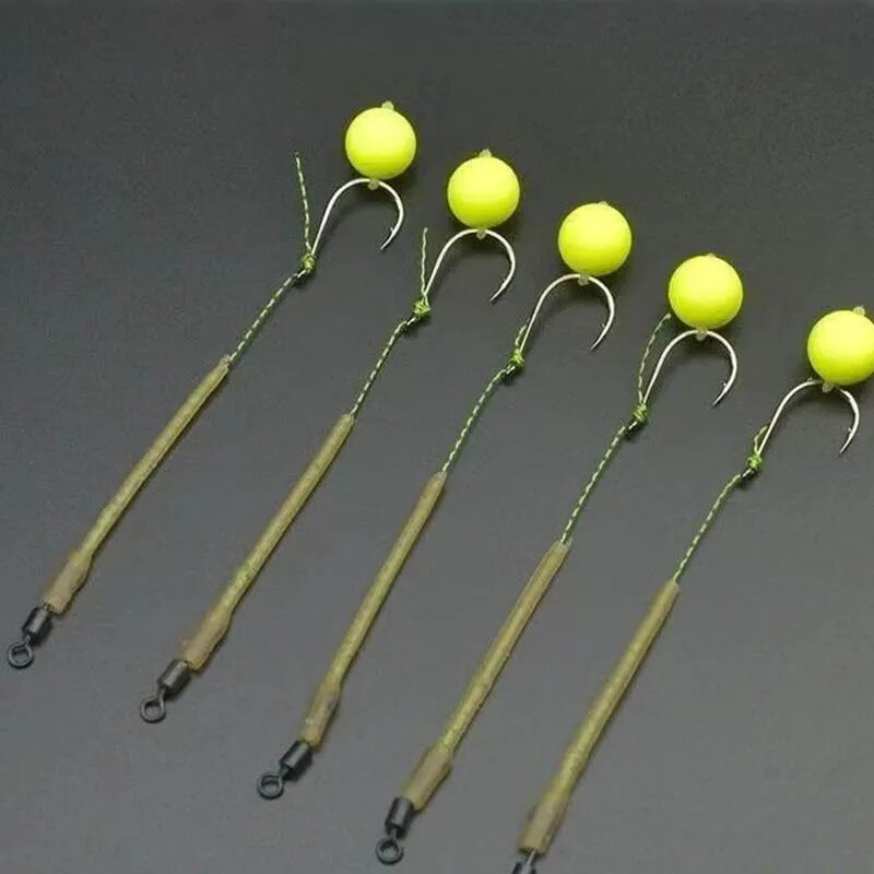 Готовые крючки для карпа OUZEY, 5 шт, 3#-10#, Hook length（mm）: 3type