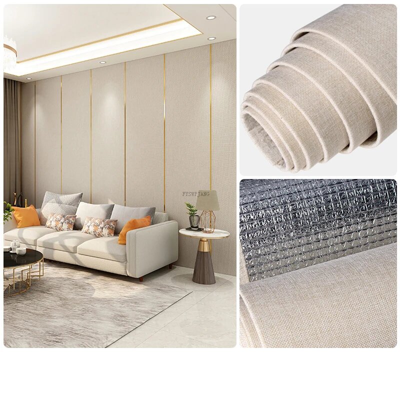 Льняные самоклеящиеся обои FYSWPJANG