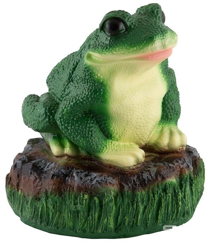 Фигурка садовая PARK / Парк Лягушка на камне декоративная, из полистоуна, 22х20х20см / дом и сад