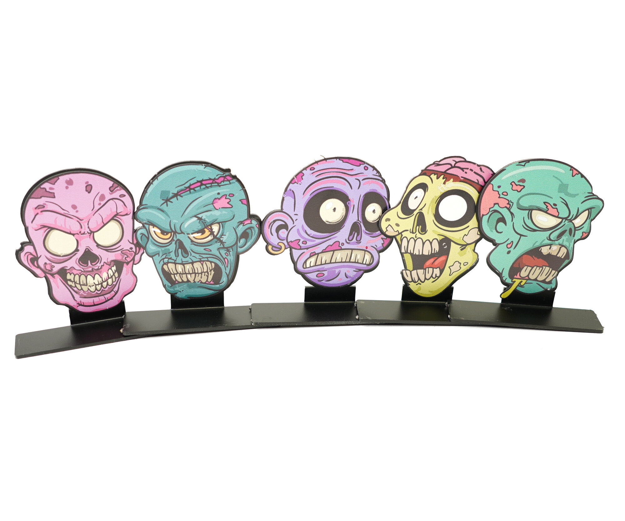 Комплект мишеней "Зомби" металл, толщина 3 мм, 5 шт, разноцветный