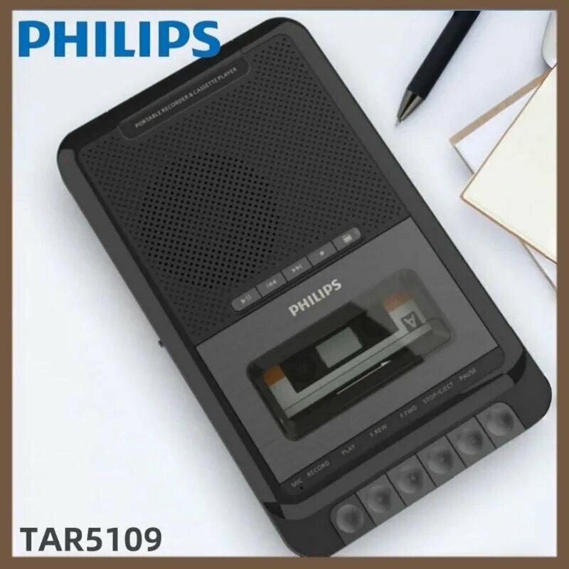Кассетный плеер TAR5109, черный, белый