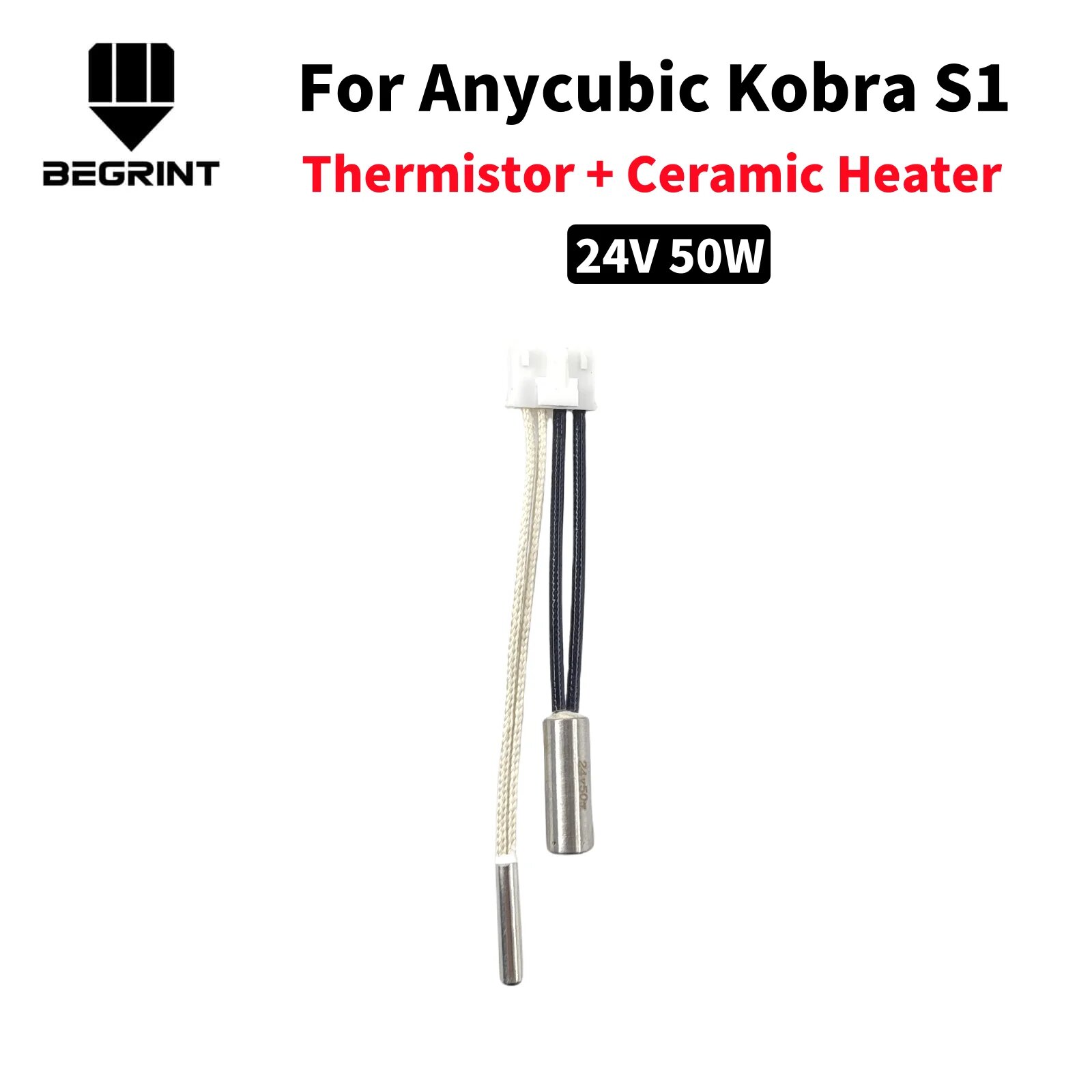 Комплект Hotend для Anycubic Kobra S1/S1 Combo, комплект Hot End для Kobra S1, латунная насадка из закаленной стали, печатающая головка, сменные детали