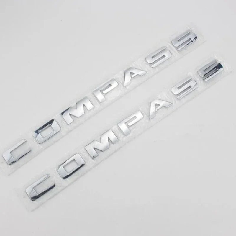 1 пара наклеек из АБС-пластика, эмблема багажника на крыло автомобиля для логотипа компаса, замена бокового значка, ремонт, аксессуары для внешнего украшения