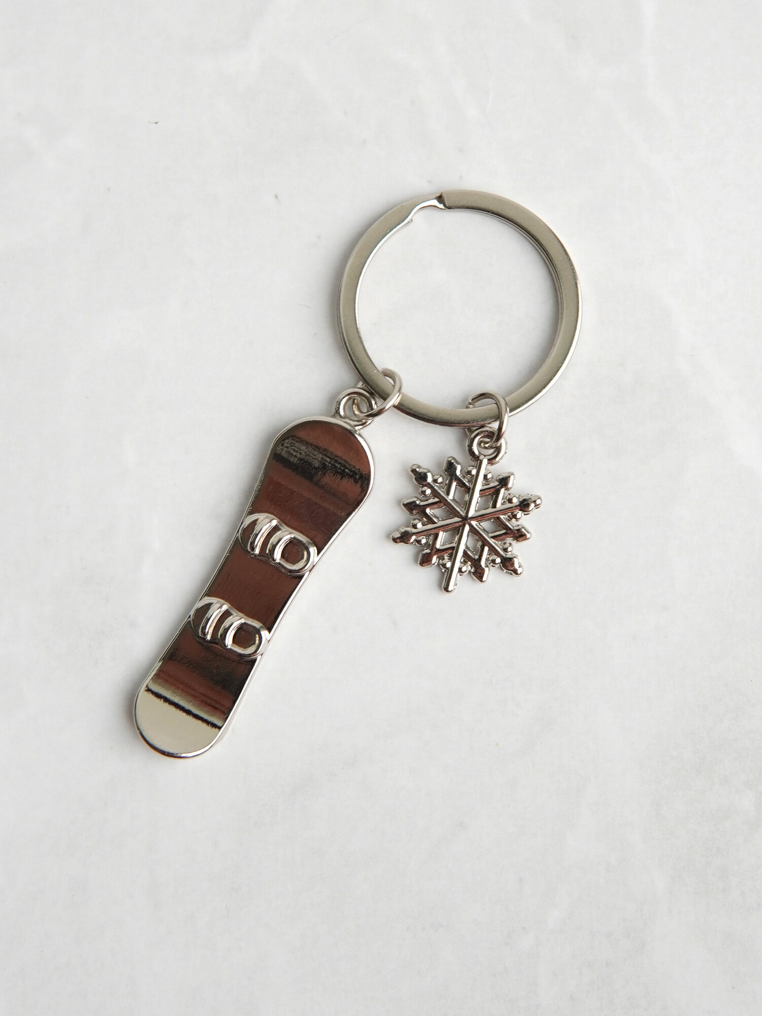 Брелок Сноуборд металлический | Экстрим | Для любителей зимы | Спортивный стиль | Panda_Print