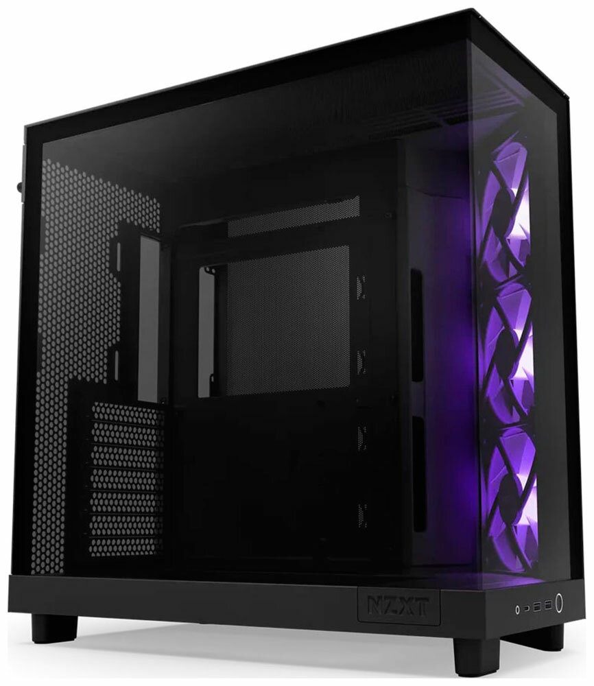 Компьютерный корпус NZXT H6 Flow RGB (2023) Black (CC-H61FB-R1)