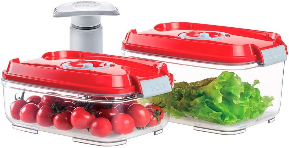 Контейнеры для вакуумных упаковщиков STATUS, набор VAC-REC-Duet Red