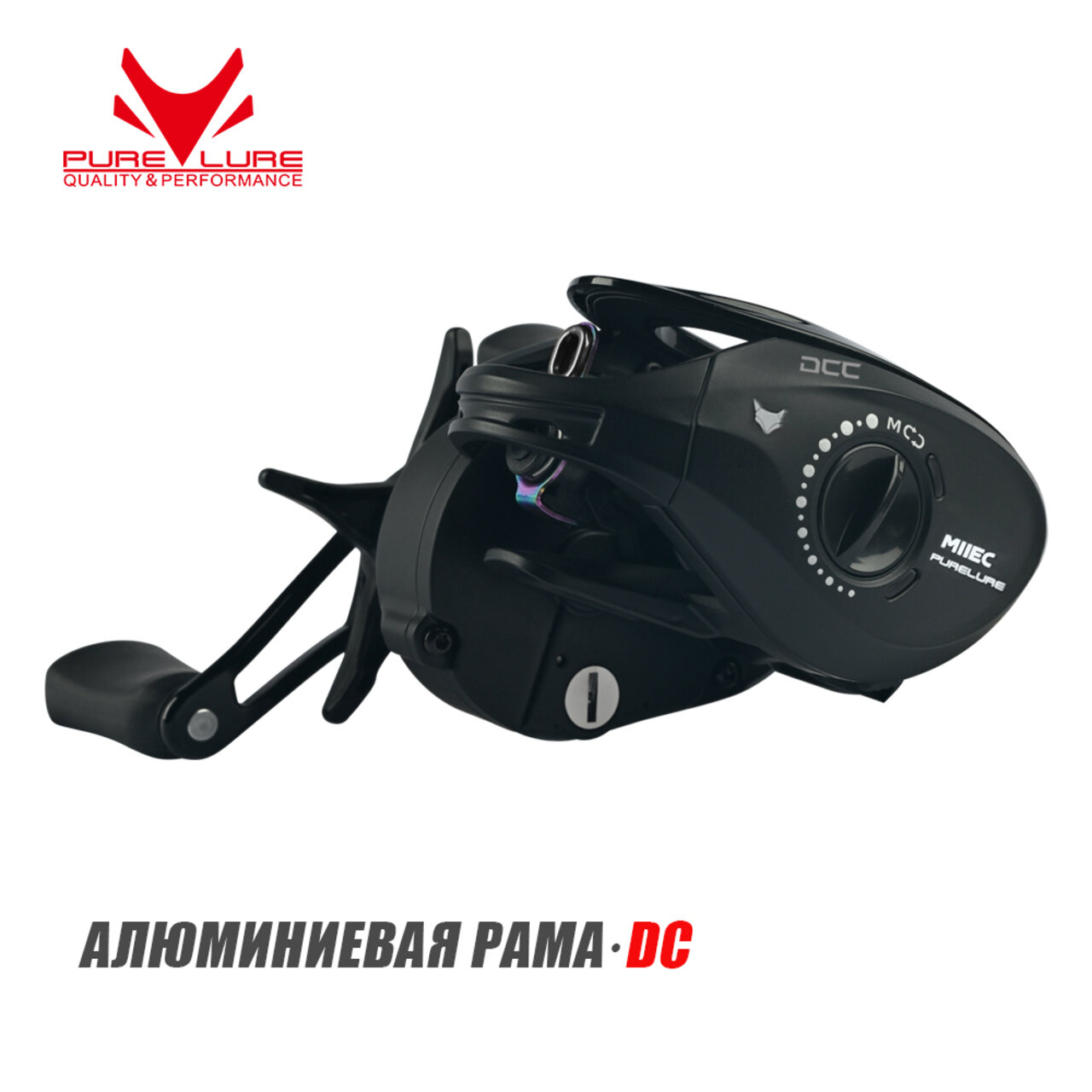 MllEC 602 XG 8.5:1- Left Hand purelure NEW MllEC Silver Feather Катушка, диаметр катушки: 28 мм