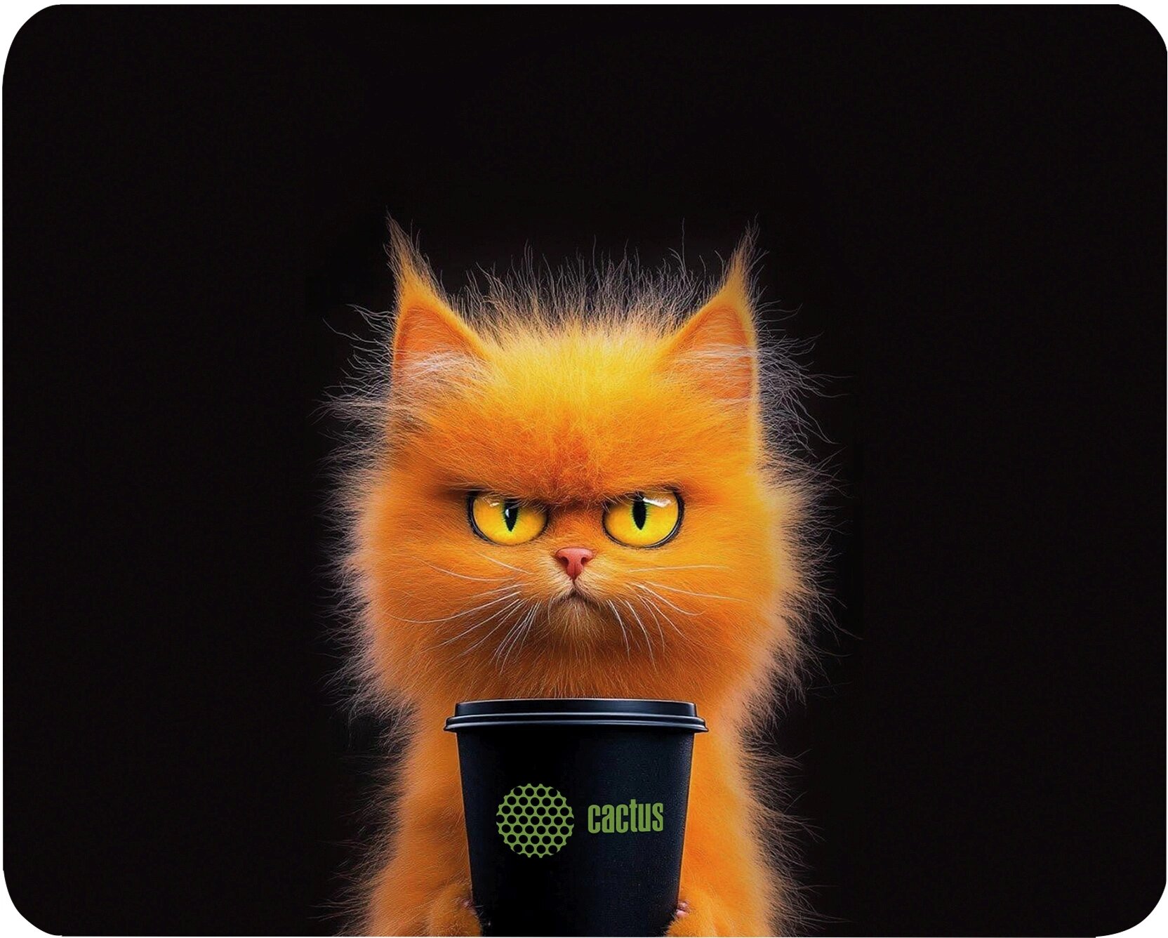 CS-MP-P11XS / Коврик для мыши Cactus Red Cat ткань, 220х180х2мм (cs-mp-p11xs)