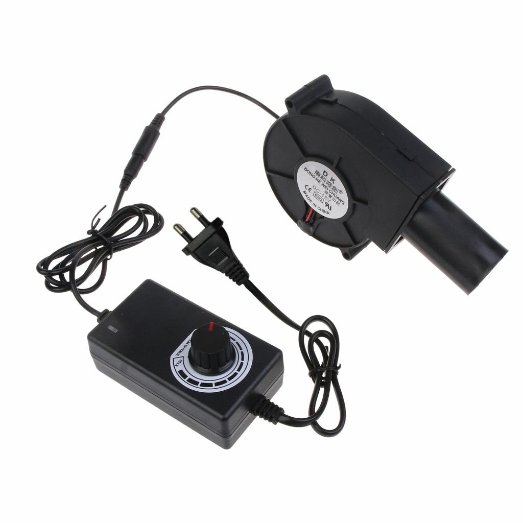 Механический вентилятор для быстрого раздувания огня в мангале, печи и барбекю мощный бесщеточный воздуходув с регулируемой скоростью 4200 об/мин