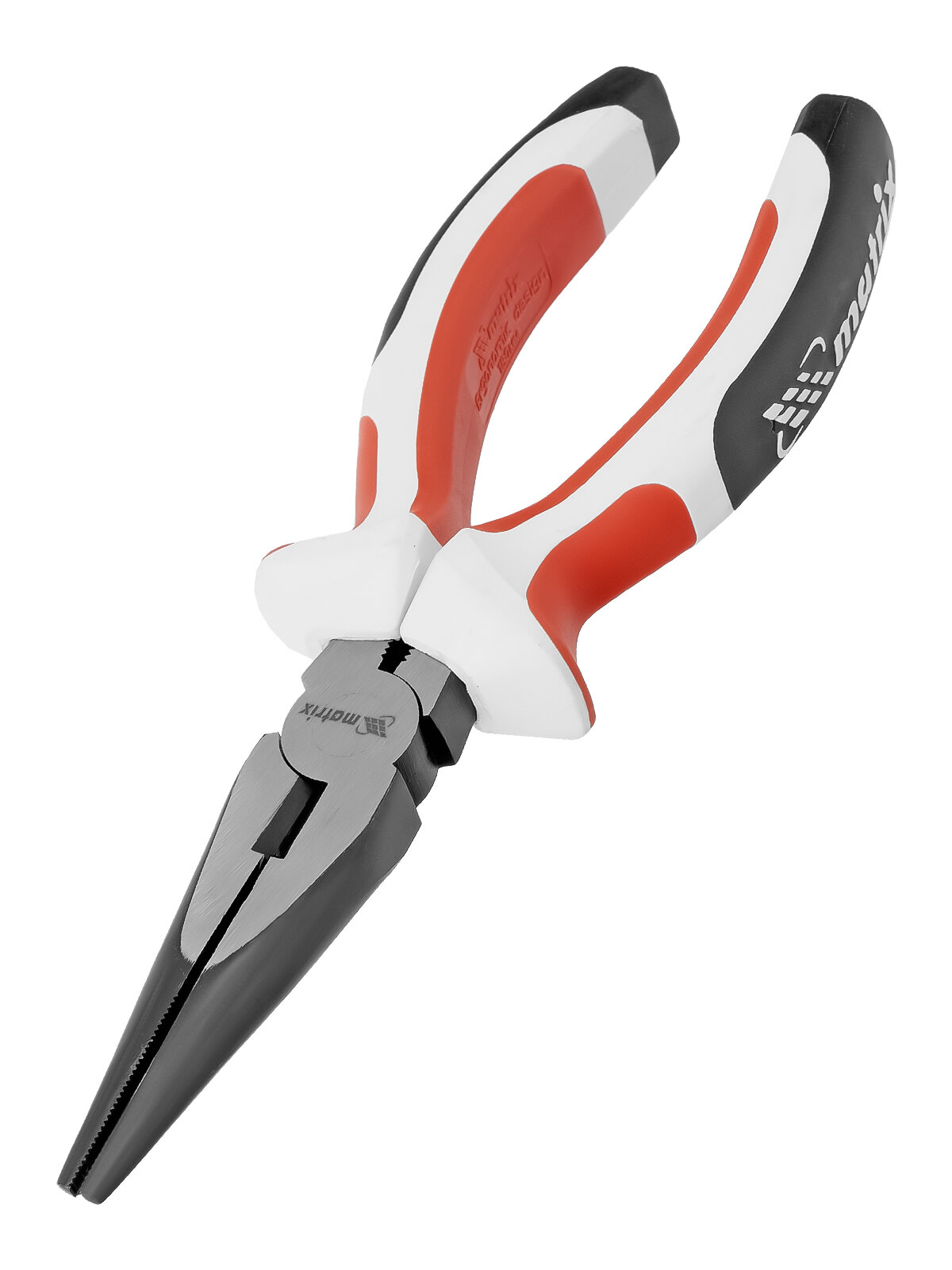 Длинногубцы прямые Matrix Premium, 180 мм, фосфатированные, закаленные рабочие части и трехкомпонентные рукоятки, 17186