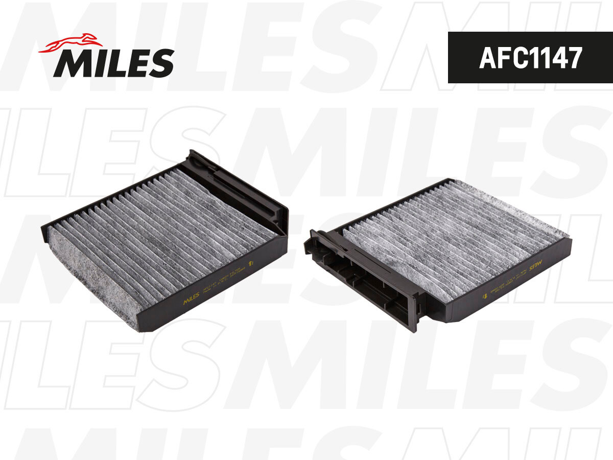 Фильтр салона Lada Largus 12-; Renault Logan 04-, Duster 11--; Nissan Almera 12- MILES угольный