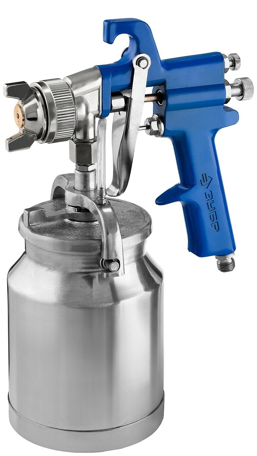 Краскопульт пневматический ЗУБР Профессионал PRO 350N с нижним бачком, 1.8мм 06451-1.8