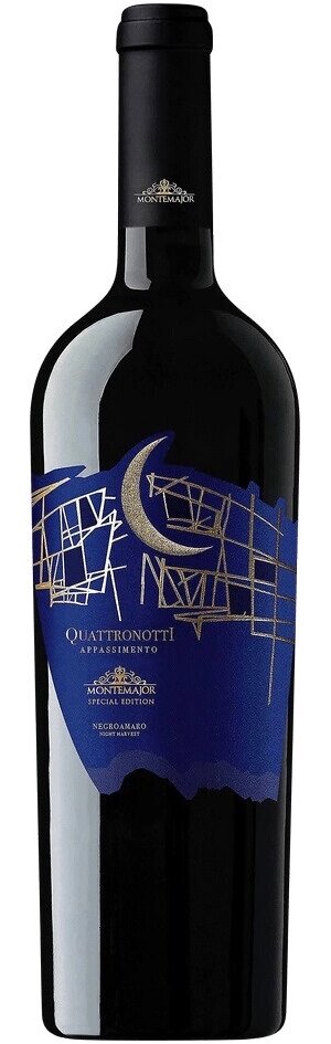 Вино Montemajor, "Quattronotti" Appassimento Negroamaro, Salento IGT, 2023