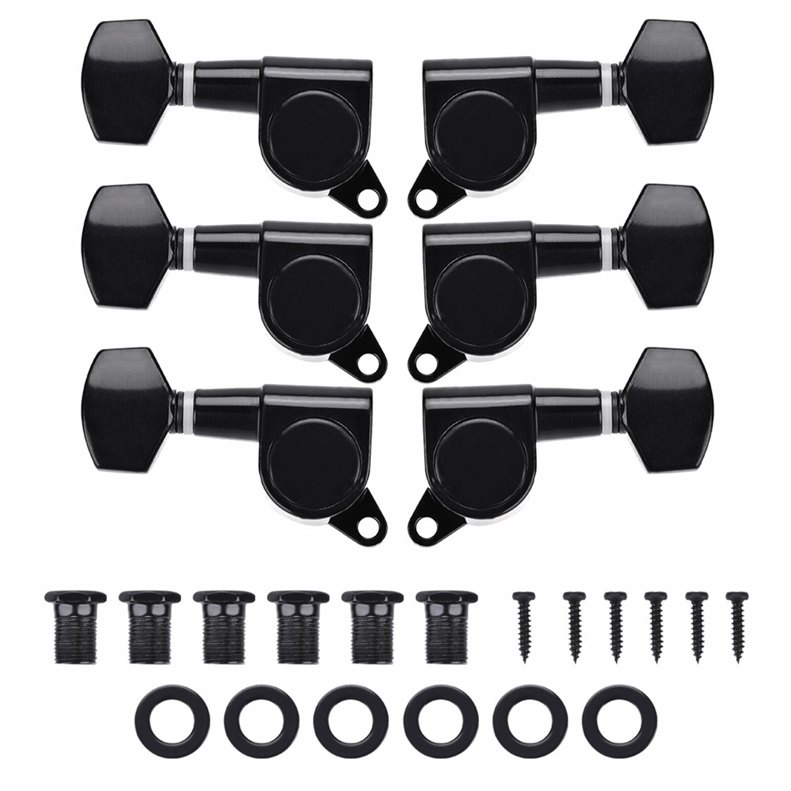 3L3R Гитарная настройка колышки тюнеры цинк сплавные машины для гитары Black