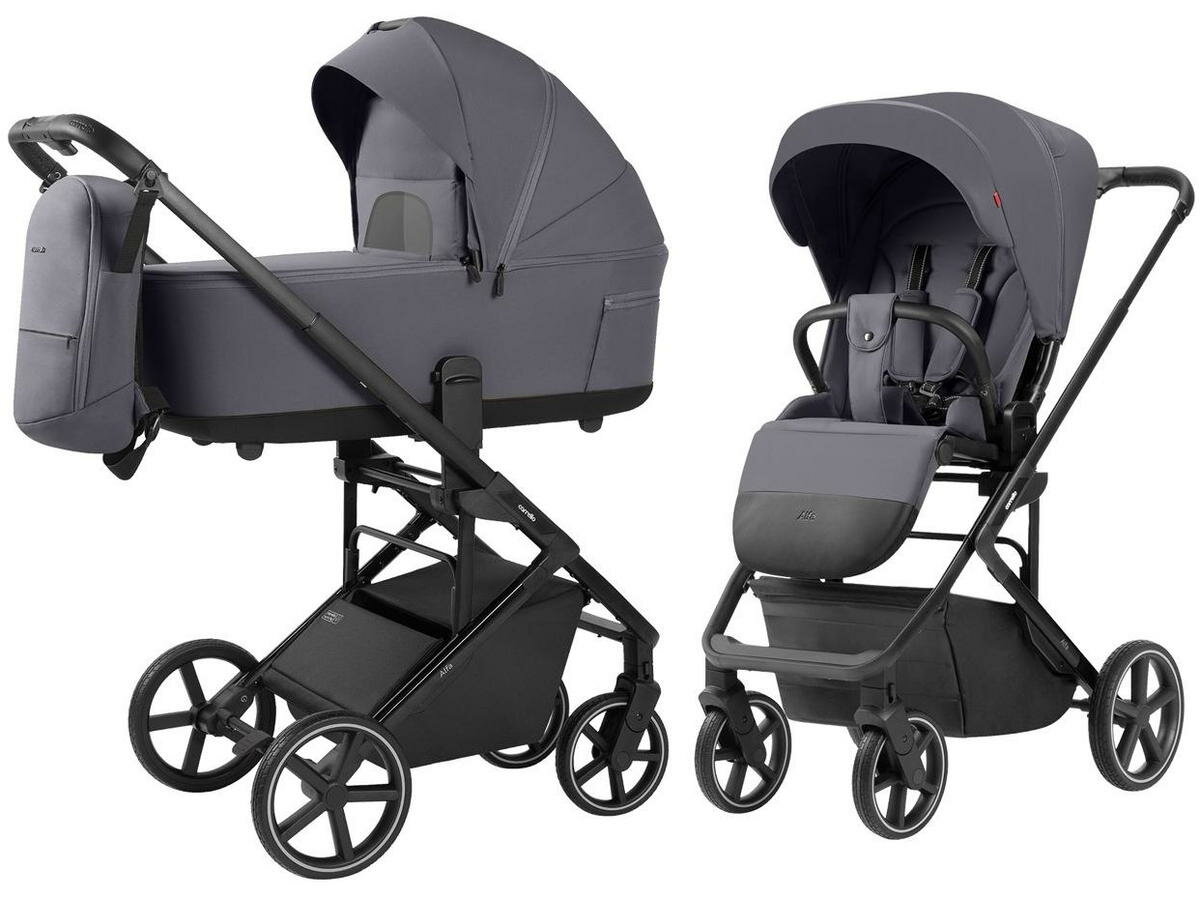 Коляска 2 в 1 Carrello Alfa Fashion Grey с рождения до трех лет