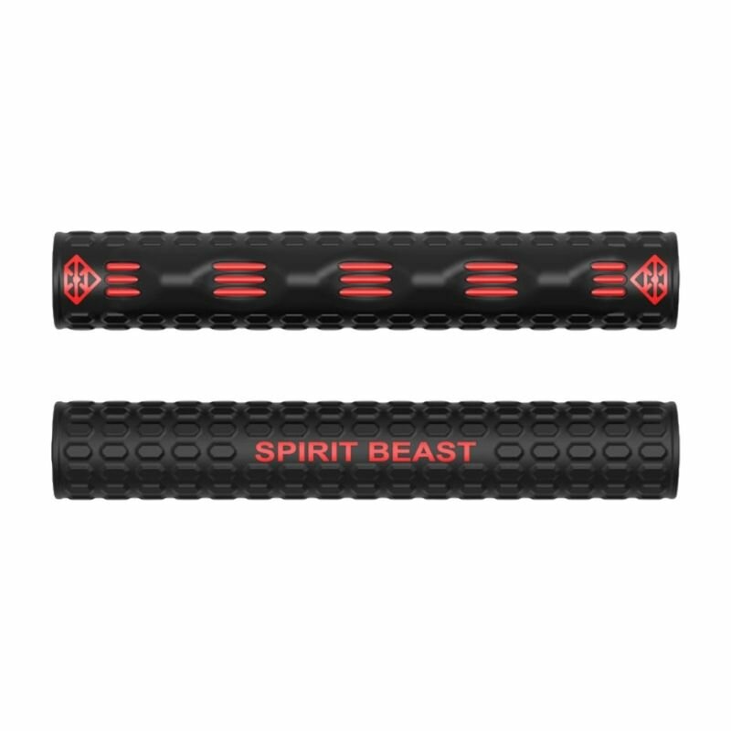 Модифицированная ручка мотоцикла резиновая нескользящая тормозная сцепления втулка универсальная-черно-красная буква-клаксонная