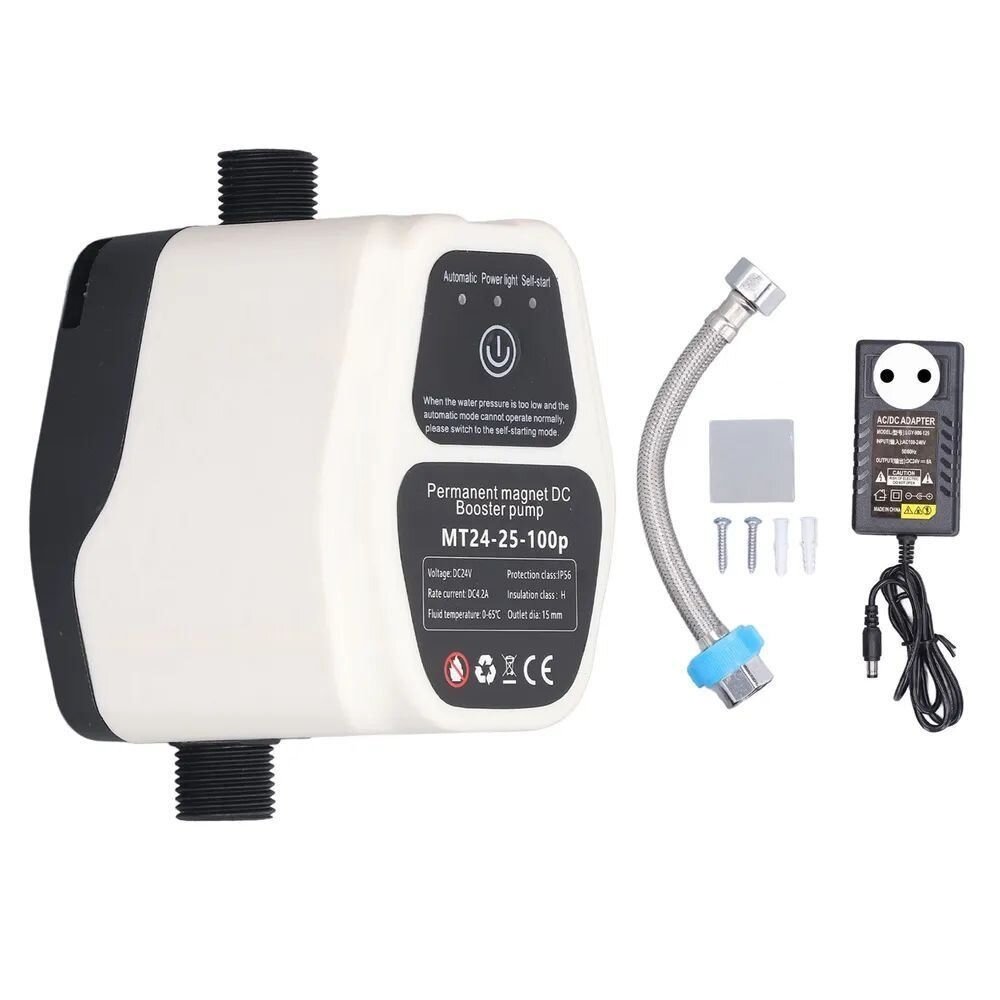 Бустерный насос 100 Вт 24 В 25 л Полностью автоматический интеллектуальный датчик бесшумный насос для повышения давления