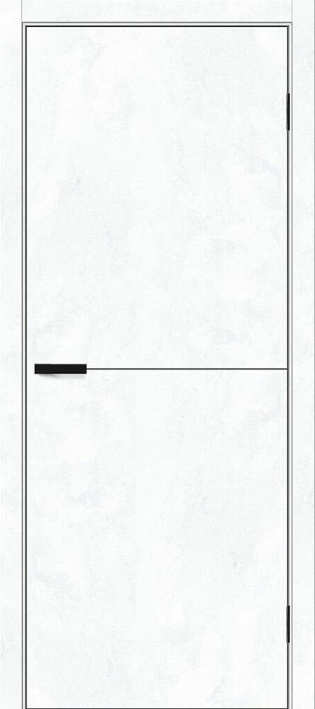 Межкомнатная Дверь с Экошпоном Bravo Браво-0.21. П Snow Art 900х2000мм (полотно 1шт, коробка, наличник 5шт) / Браво