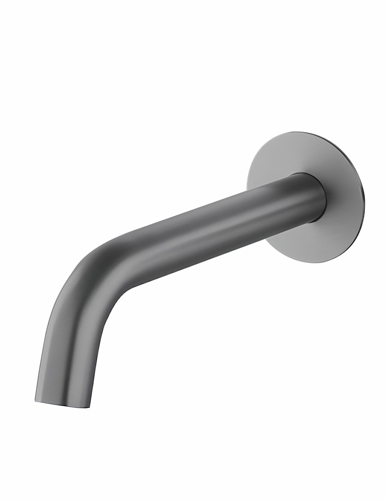 GEBERT GB0220R.17 излив из стены 220мм, для встроенного смесителя, графит (оружейная сталь)