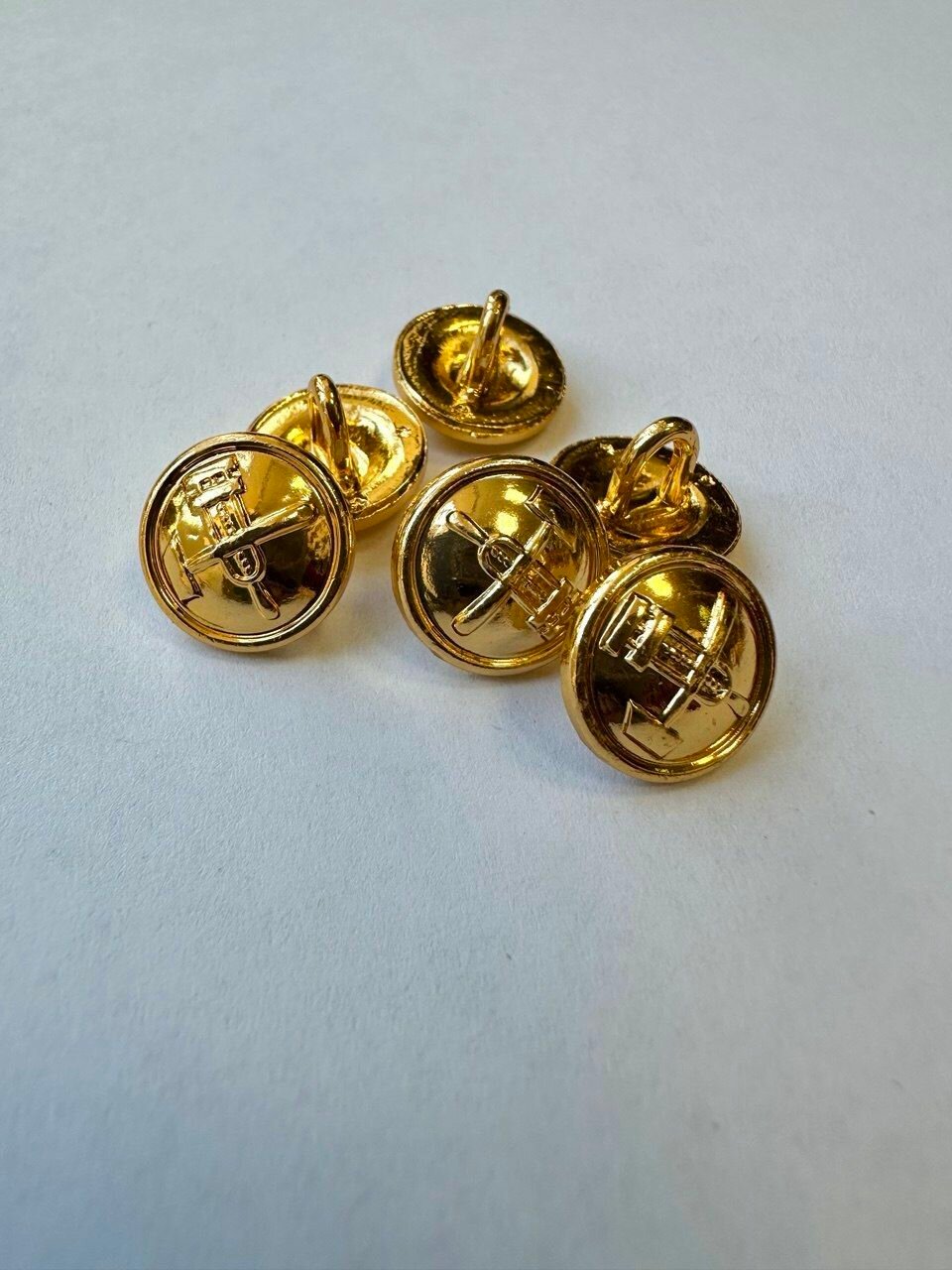 Пуговицы РЖД малые золотистые 6 шт.