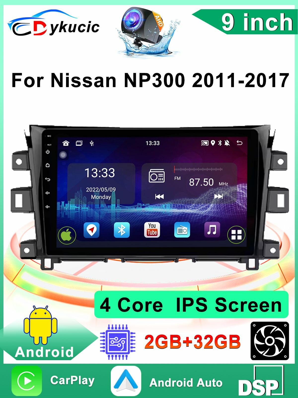 Магнитола для Nissan NP300 2011-2017