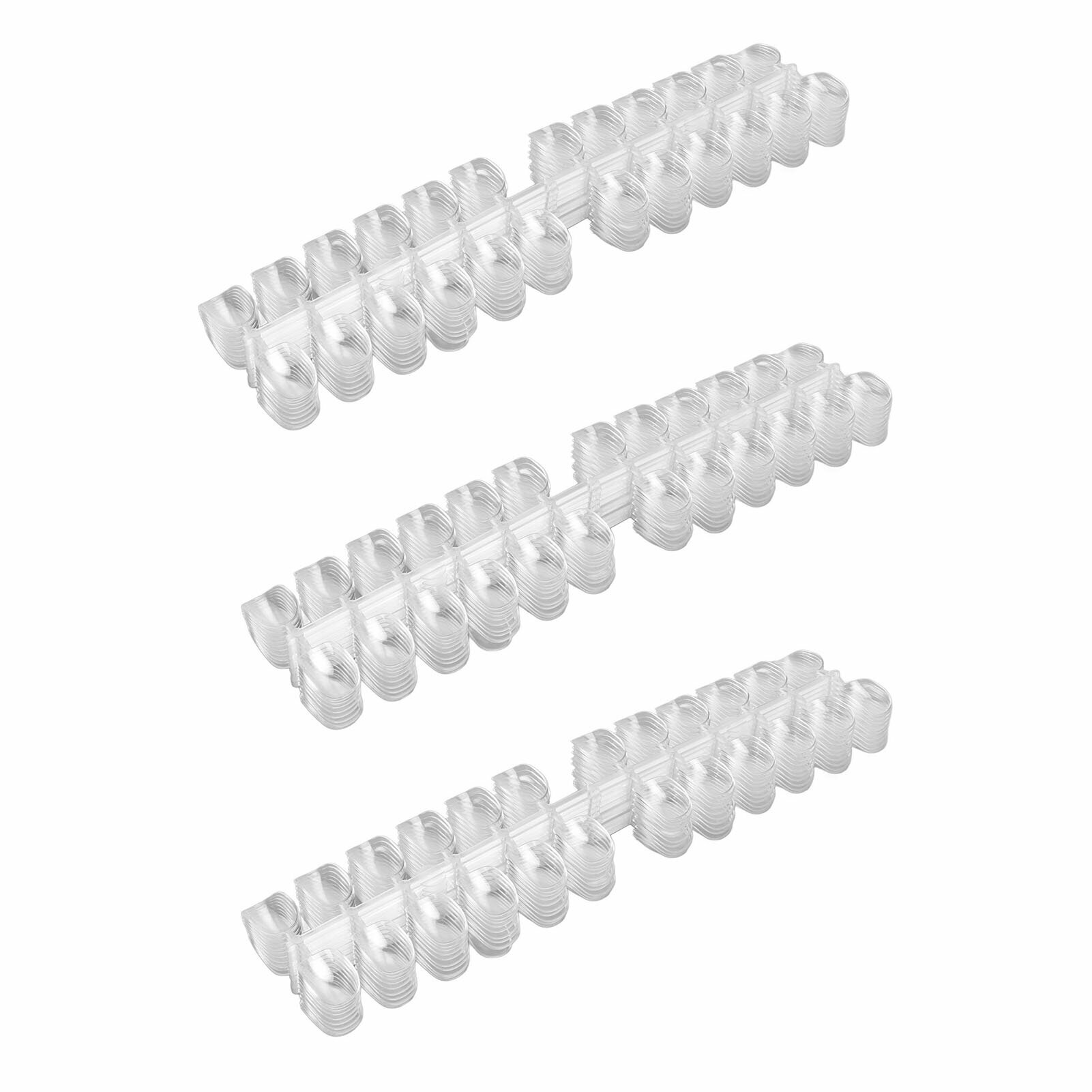 Упаковки прозрачного лака для ногтей, цветные советы по отображению карточек, короткие квадратные круглые аксессуары для маникюрных инструментов «сделай сам»