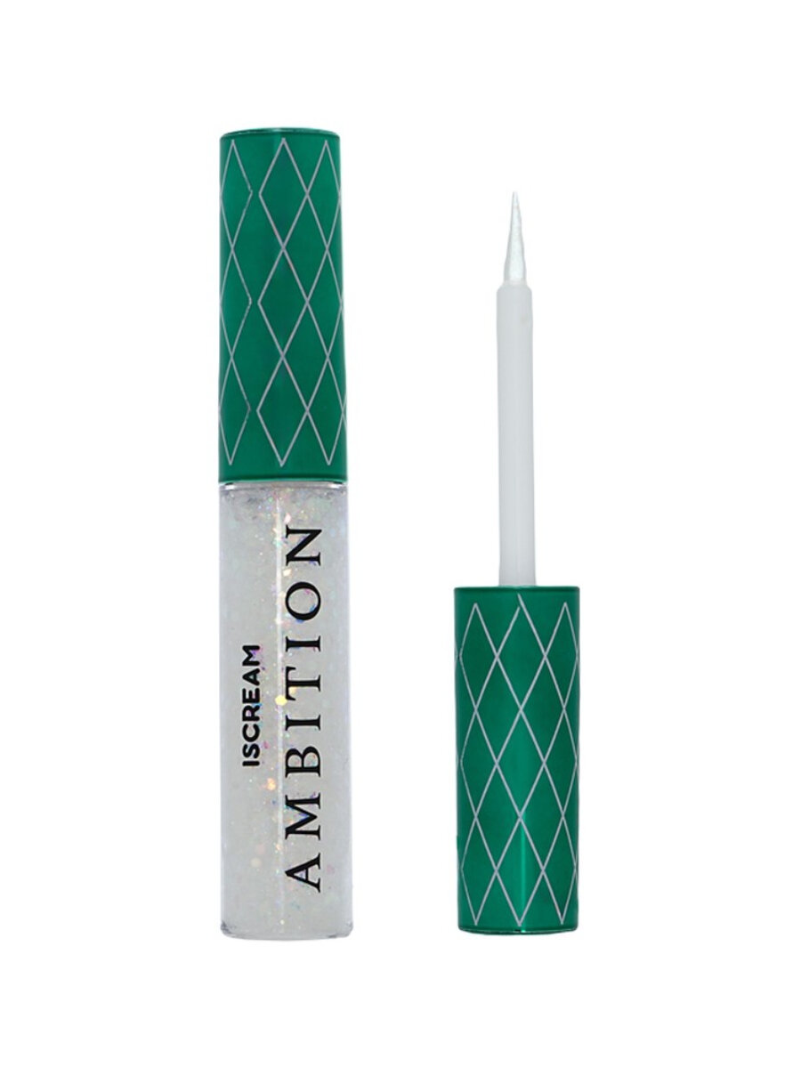 Подводка-глиттер для глаз ISCREAM AMBITION оттенок 02 голографик