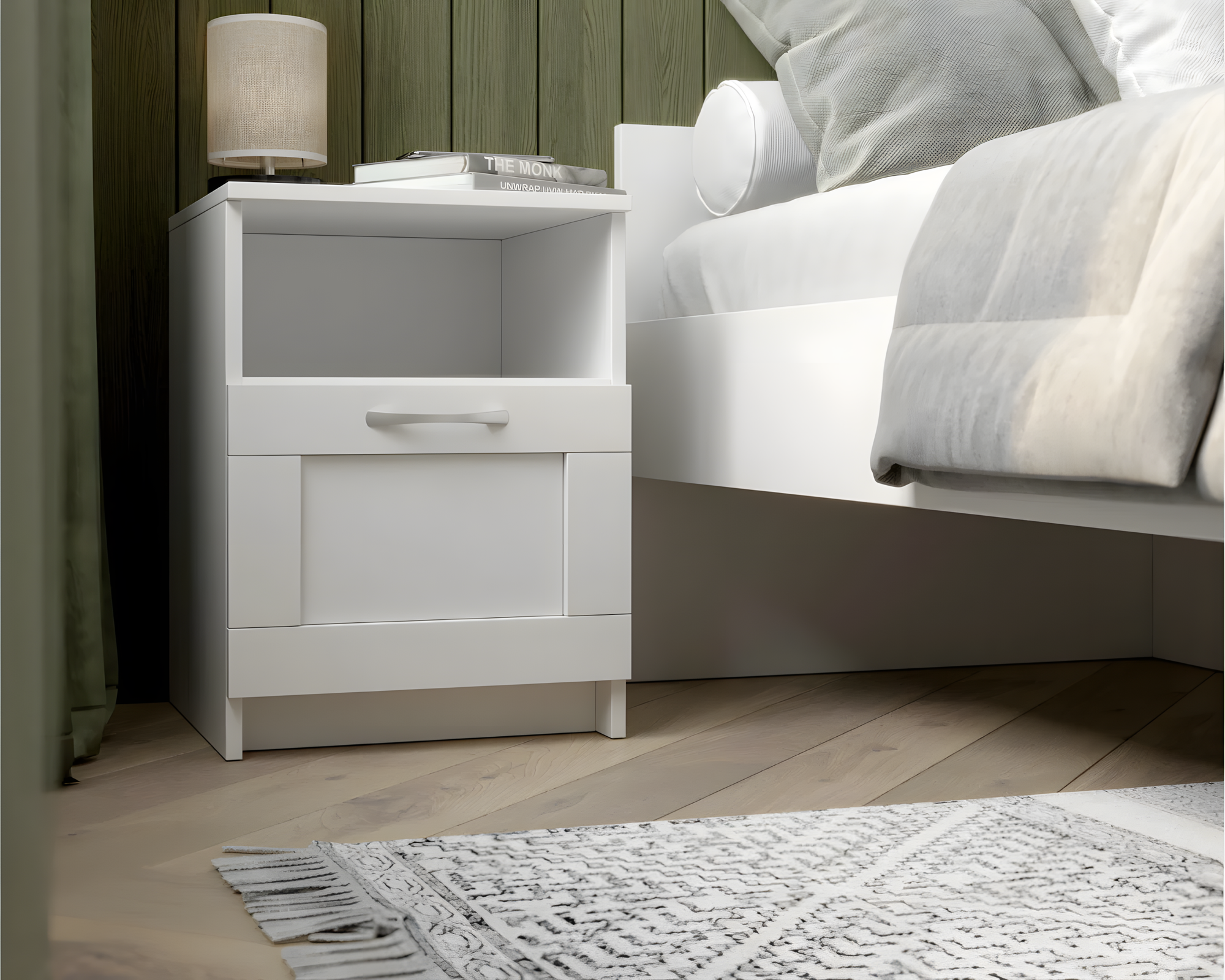 Тумба прикроватная Шведский стандарт Сириус 39х41х53 см, белая