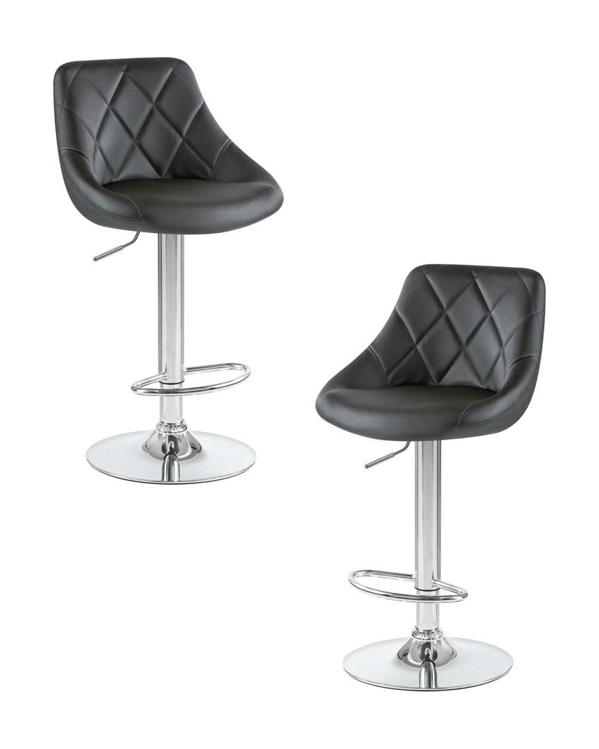 Стул барный DOBRIN Набор 2 шт Стул барный DOBRIN LOGAN, чёрный арт. LM-5007-N_CH-M_EL-black