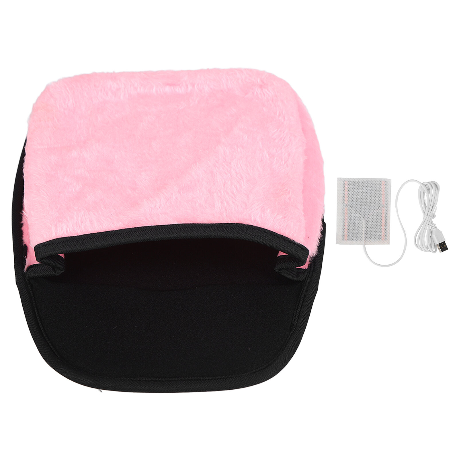 Розовый коврик для мыши с подогревом рук для мужчин и женщин, аксессуары для компьютерного стола с USB-подогревом, вместительный коврик для мыши с подогревом рук для длительных игровых сеансов