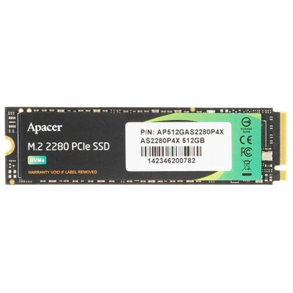 Apacer накопитель SSD M.2 512GB AS2280 AP512GAS2280P4X - 1