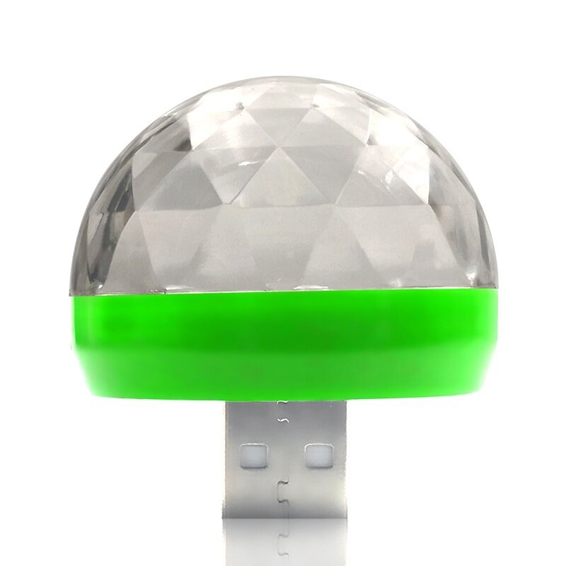 Мини Портативный USB Хрустальный Шар Light LED Красочный Эффект Управления Звуком Сценическая Лампа Украшение Домашней Вечеринки