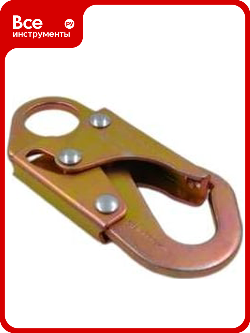 Карабин монтажный малый UVE крюк страховочный 0330, 18 мм