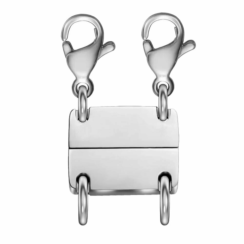 Металлические застежки для ожерелья 2 шт. A Rhodium 2