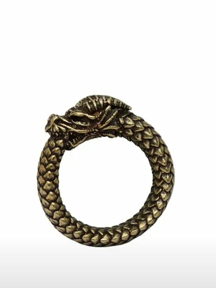 Бусина темлячная " Кольцо дракона". для темляка. бусинка. дракон