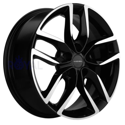 Литой колесный диск Khomen Wheels KHW1708 (Geely Coolray) 6,5x17/5x114,3 ET45 D54,1 Black-FP