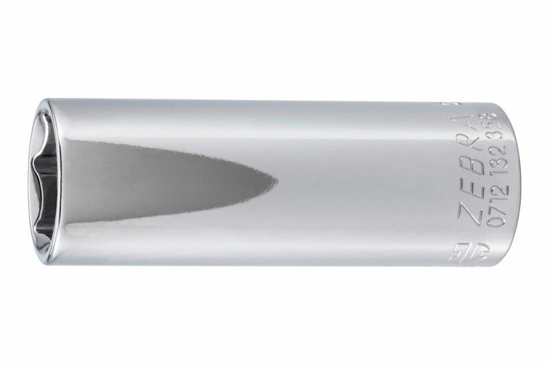 Головка торцевая шестигранная удлиненная 25/32" 1/2" дюймовая ZEBRA Wurth