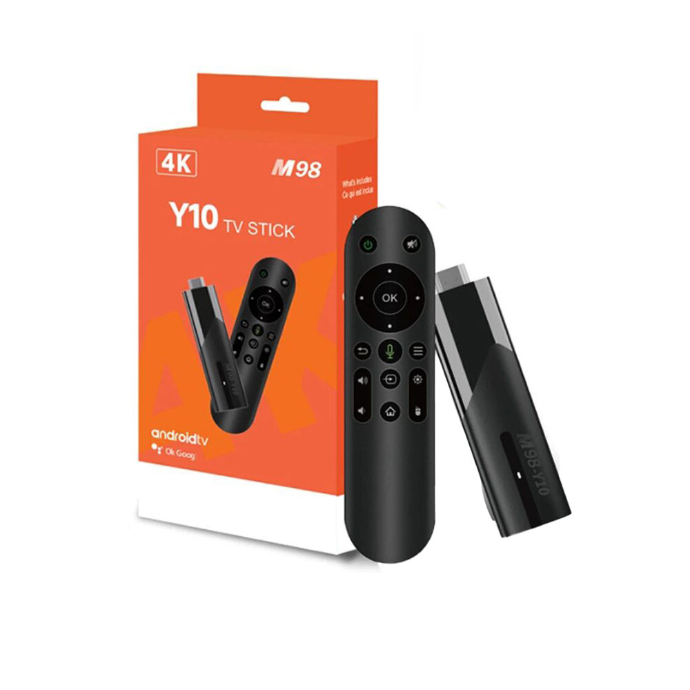 M98 Y10 Smart TV Stick Allwinner H618 2.4G 5G Android 13 ATV Dual Wifi BT 5.0 HDR10 6K Media Player TV Stick