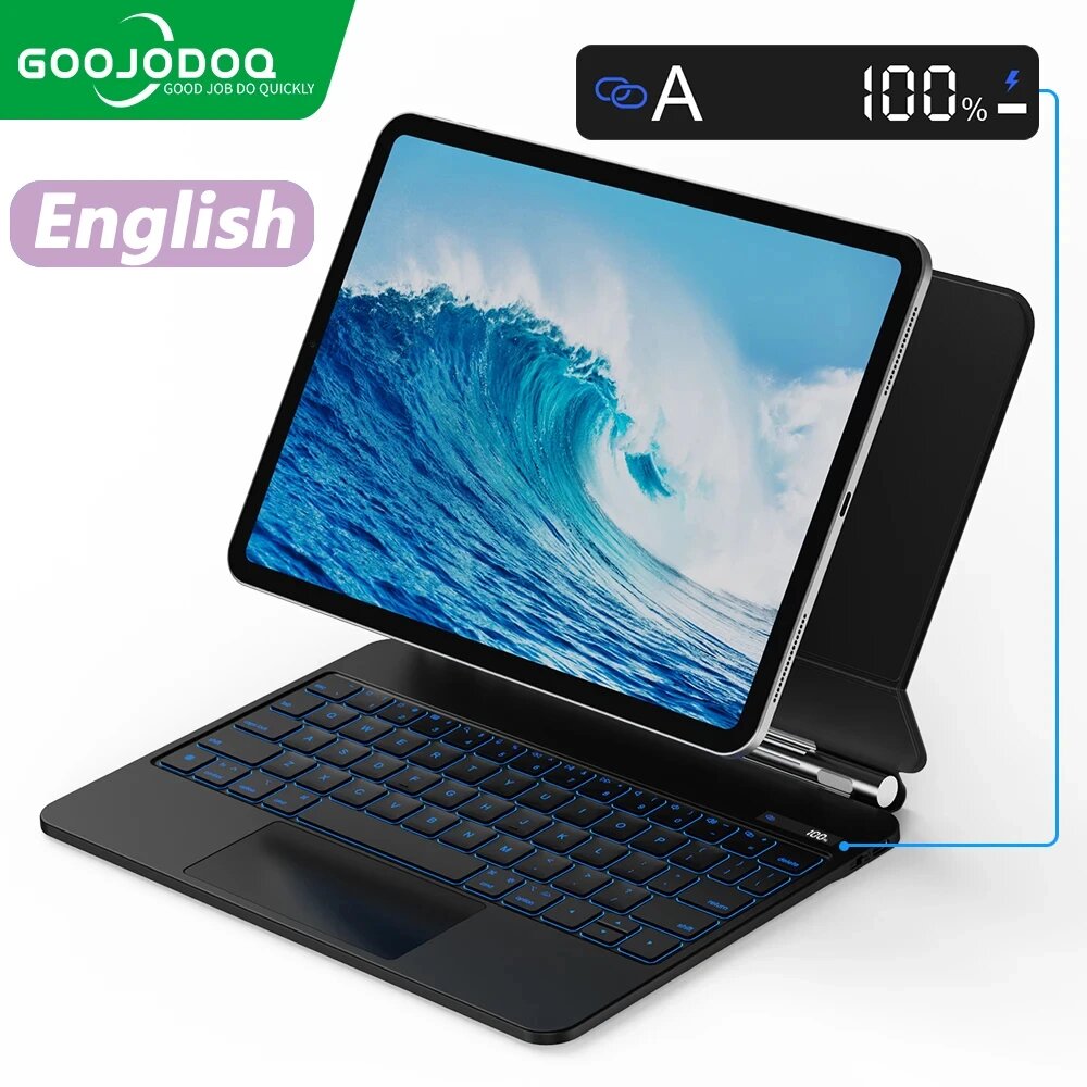 GOOJODOQ Magic Keyboard для iPad Pro 11/13/Air 6/5/4/3