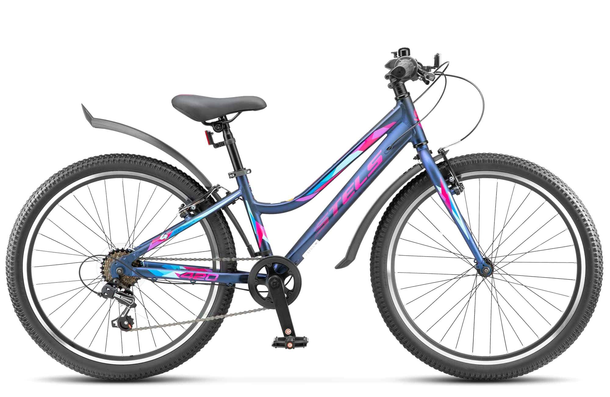 Подростковый велосипед Stels Cristy 420 V 24, год 2026, цвет Синий, ростовка 12