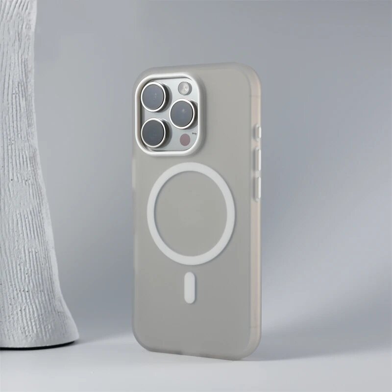 Полупрозрачный матовый чехол для телефона MagSafe для iPhone 16, 16 pro Max 15, 13, 14, Pro 11, 12, матовый мягкий силиконовый чехол с беспроводной зарядкой, белый, Для iPhone 16 Pro Max